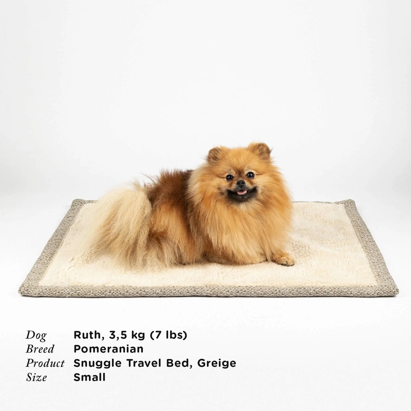 Pledd til Hund – Snuggle Reisepledd Greige | Denjo Dogs – WePet.no